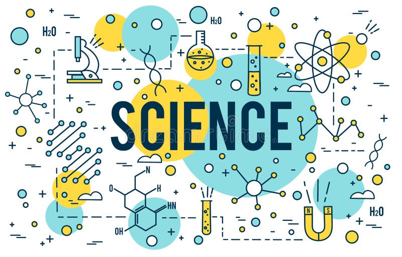 Science Background. Research Outline Icons. Biotechnology and Medical ...