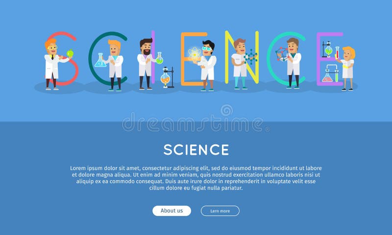 Science Banner. Science Alphabet Stock Vector - Illustration of ...