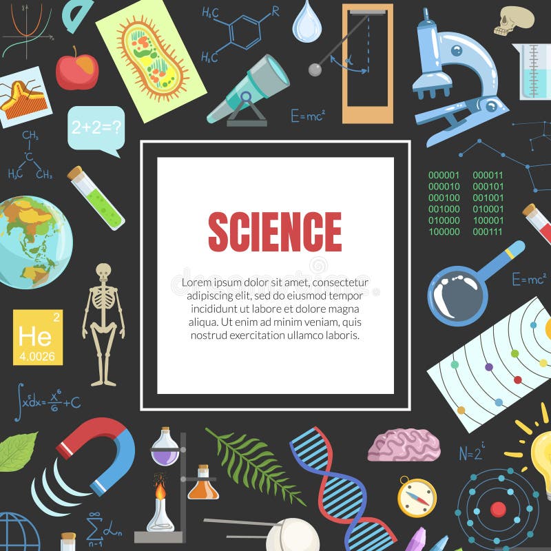 Science Banner Template with Laboratory Equipment and Space for Text ...