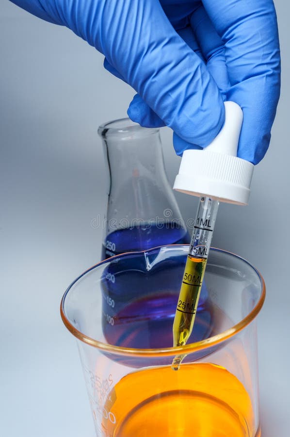 Science Beaker Experiment stock image. Image of liquid - 203610613