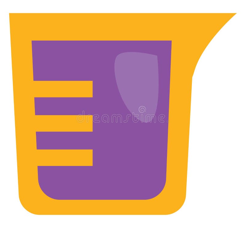 Science beaker, icon stock vector. Illustration of vector - 258929652