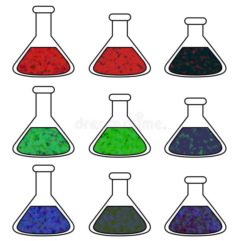 Science Beakers stock illustration. Illustration of chemistry - 523929