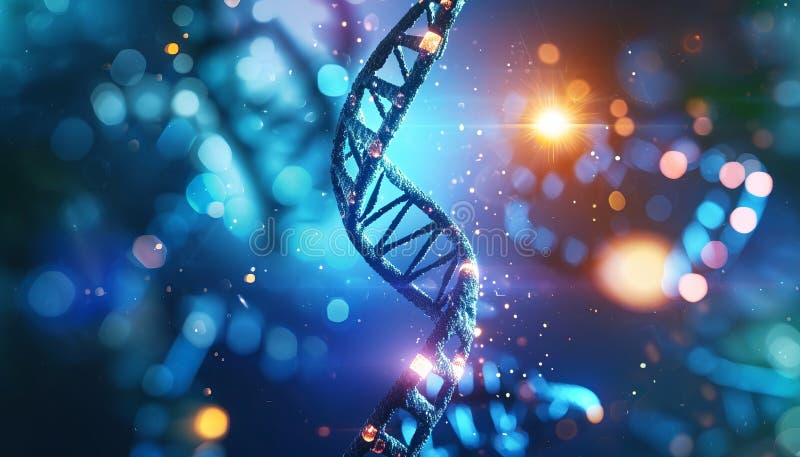 Human DNA Under the Microscope, Evolution of Man DNA. View the ...