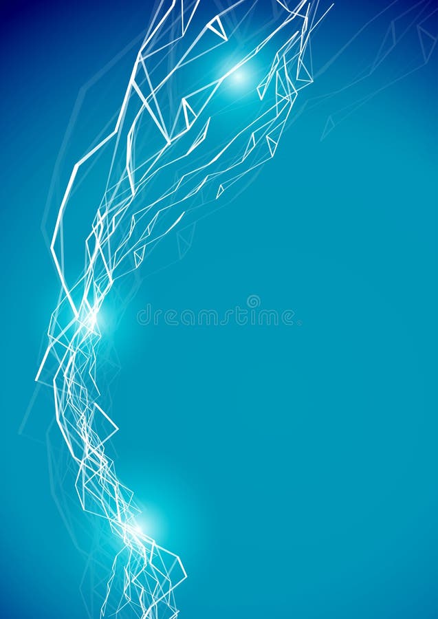 Science blue background stock vector. Illustration of abstract - 65805274
