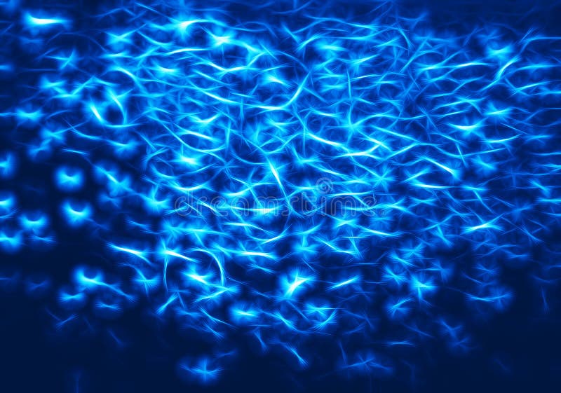 Science Blue Particles Illustration Background Stock Image - Image of ...