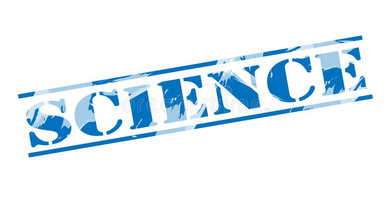 Science blue stamp stamp stock illustration. Illustration of stamp ...