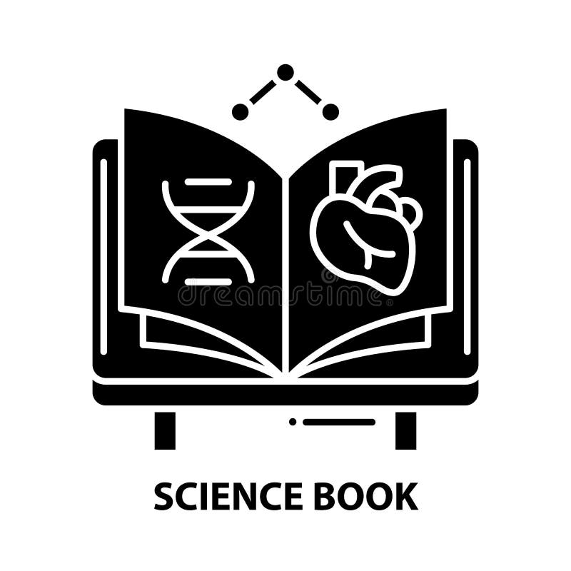 Science Book Icon, Black Vector Sign with Editable Strokes, Concept ...