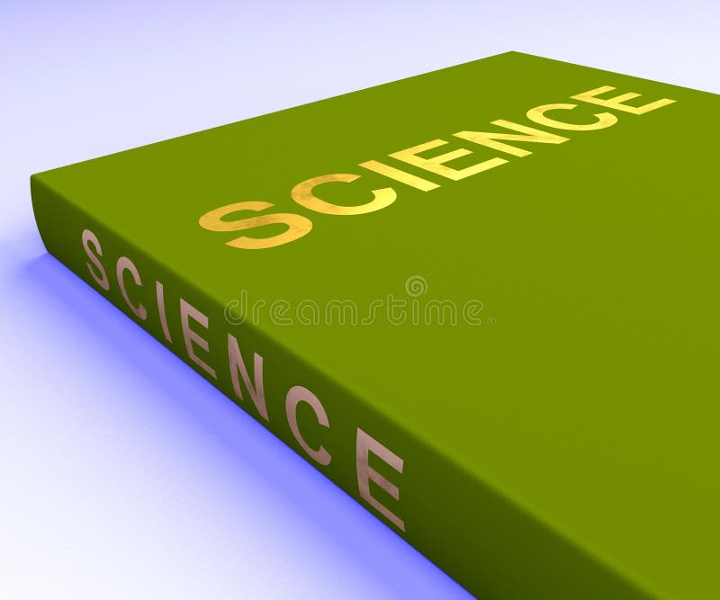 Science Book Shows Education and Learning Stock Illustration ...