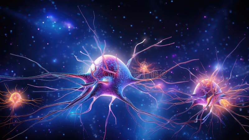 Science brain synapse scan stock illustration. Illustration of synapse ...