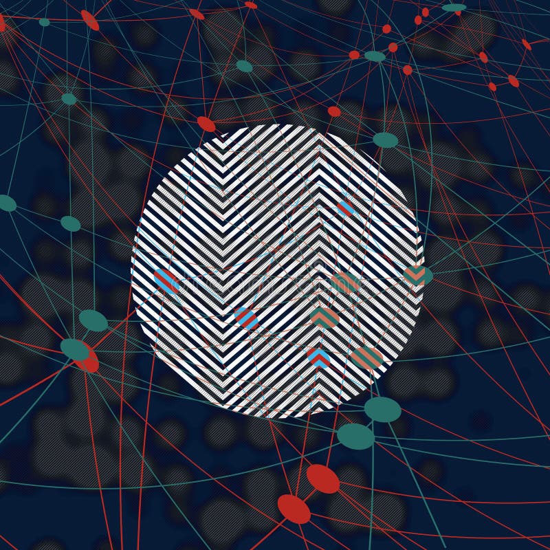 Science or Business Abstract Background. Connections, Contrast Circle ...