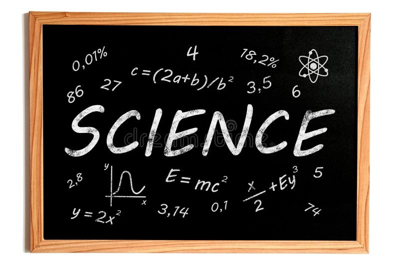 Science Chalkboard stock illustration. Illustration of classroom - 57895873