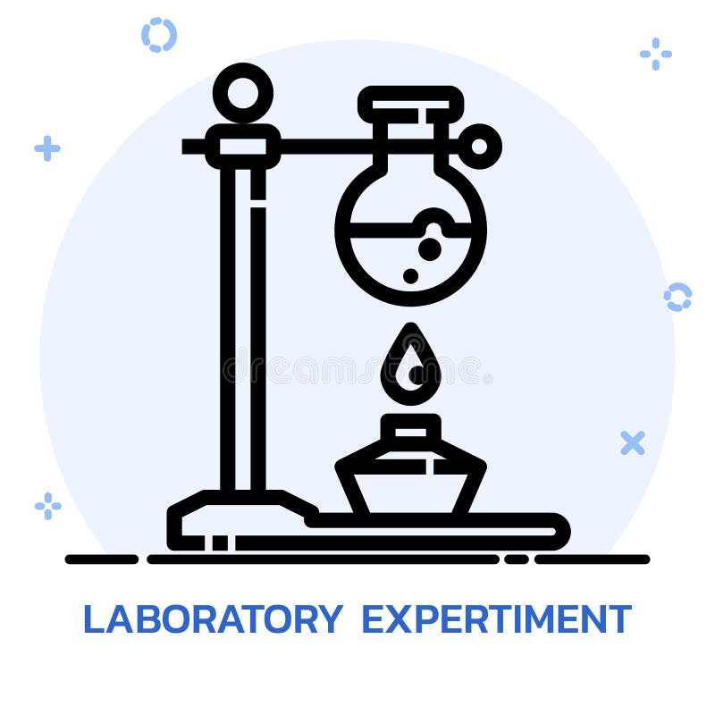 Science Chemical Experiment Filled Outline Style Stock Vector ...