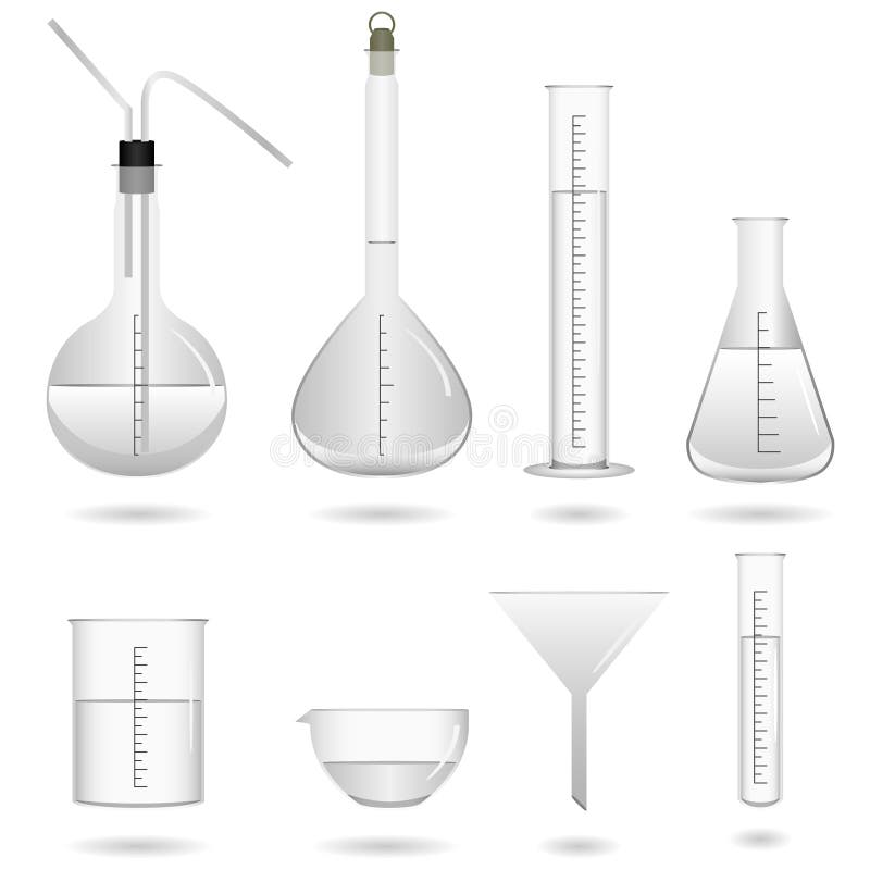 Science Chemical Lab Equipment Stock Vector - Illustration of reagent ...