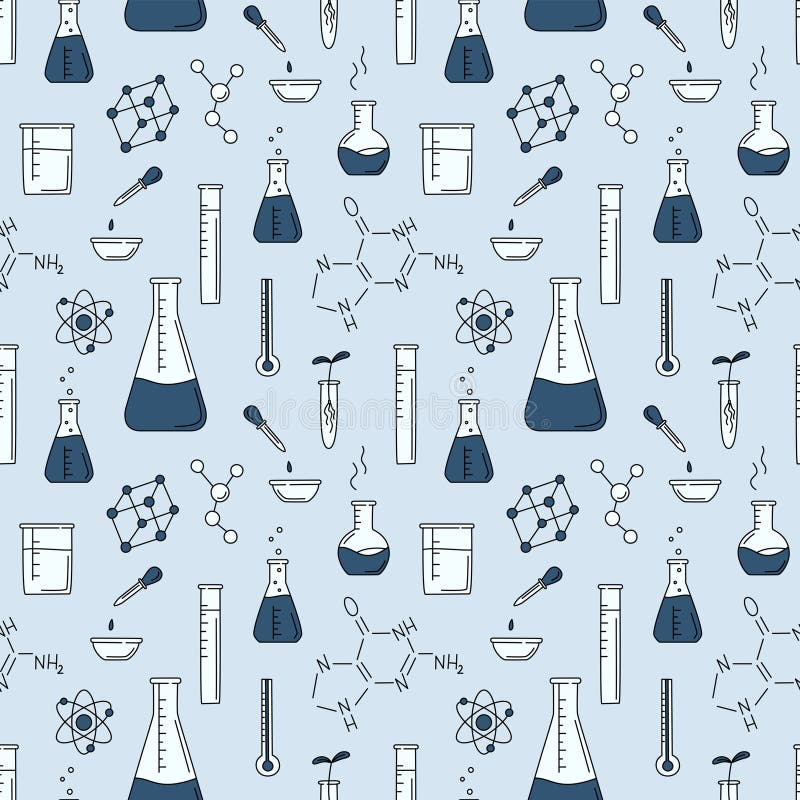 Set of Colourful Chemical Flasks in Doodle Style Stock Vector ...