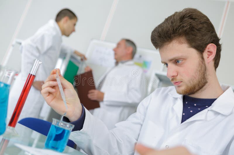 Science and Chemistry Class Stock Image - Image of education, chemical ...