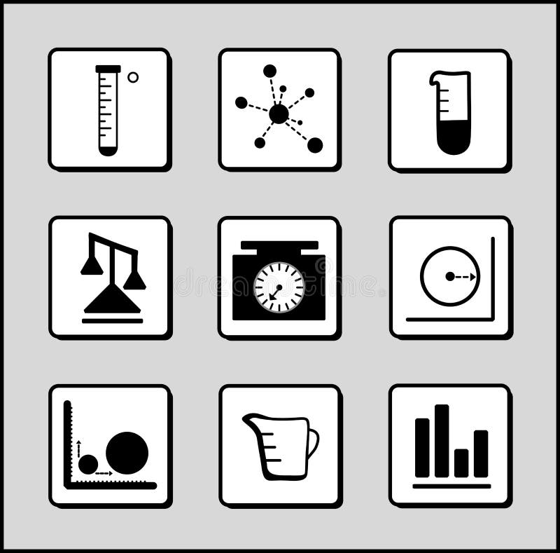 Science-Chemistry-Mathematics Icons Stock Vector - Illustration of ...