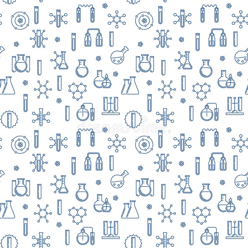 Science and Chemistry Line Symbol Stock Vector - Illustration of school ...