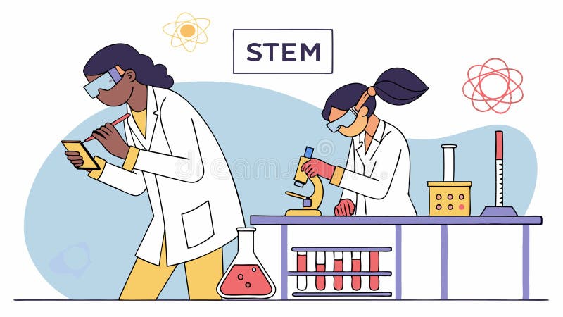 Science Class and STEM Learning and Educational Experiment Generative ...