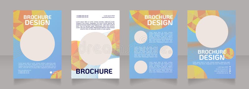 Science Classes for College Students Blank Brochure Design Stock Vector ...