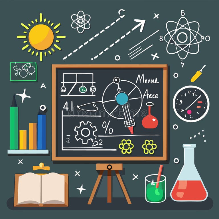 Classroom Chalkboard Illustration Stock Illustrations – 34,092 ...