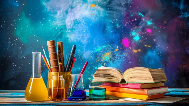 Science Classroom Setup with Learning Equipment, AI Generated Stock ...