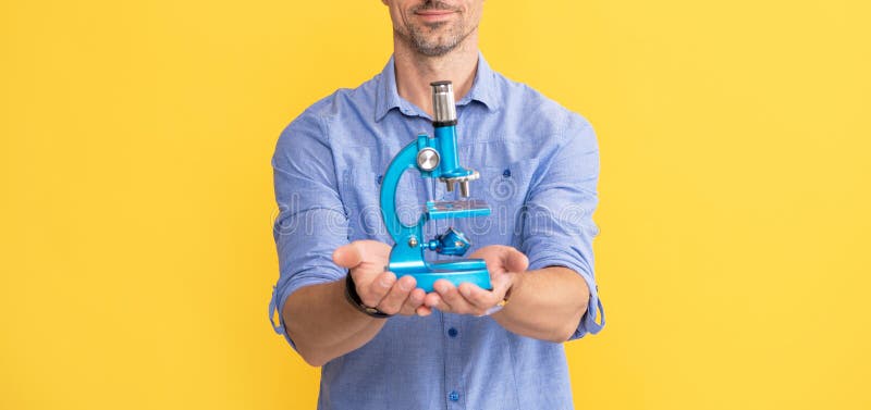 Science and Commerce. Unique Medicine Invention. Guy Presenting ...