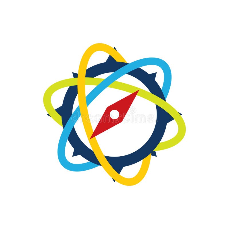 Science Compass Logo Icon Design Stock Vector - Illustration of atom ...
