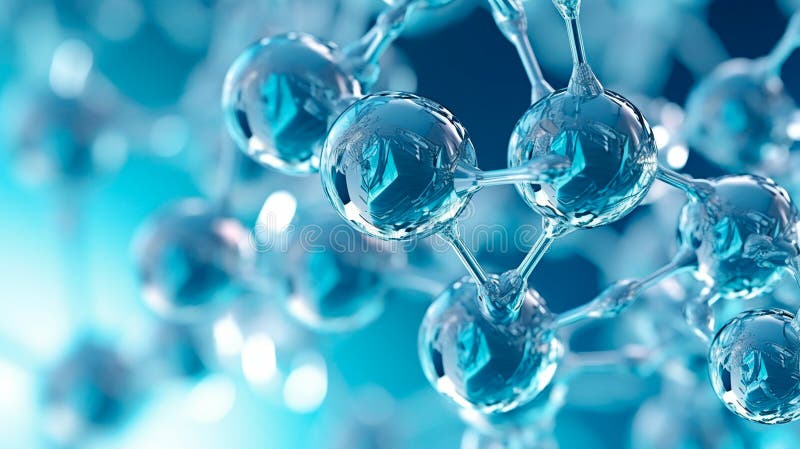 Science Concept. Abstract Round Molecules Background Connected with ...