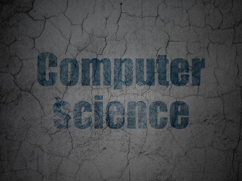 Science Concept: Computer Science on Grunge Wall Background Stock ...