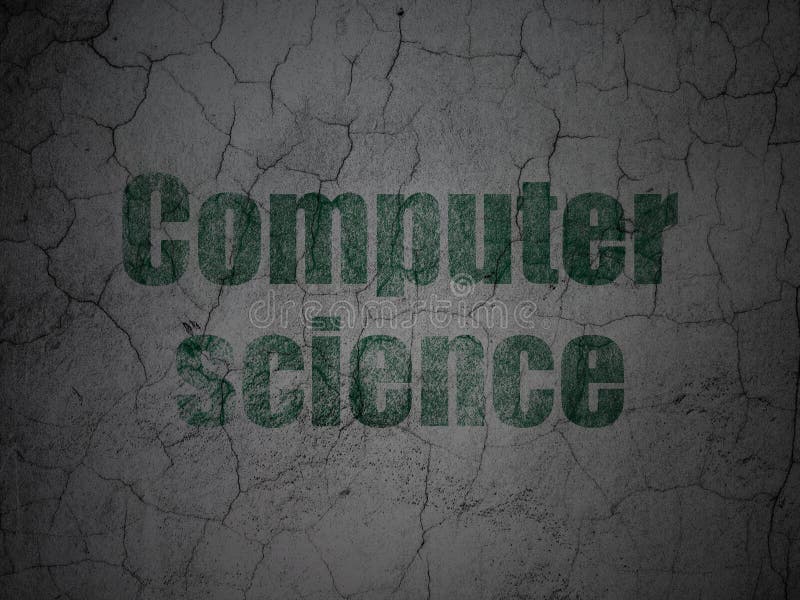 Science Concept: Computer Science on Grunge Wall Background Stock ...