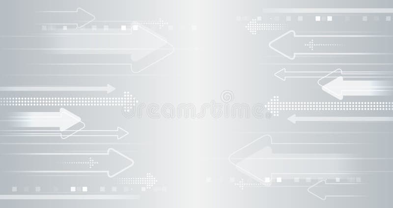 Science Concept, Horizontal Arrows and Stripes. Abstract Hi Tech ...