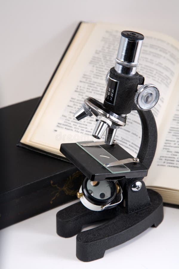 Science Concept - Microscope and Books Stock Image - Image of medical ...