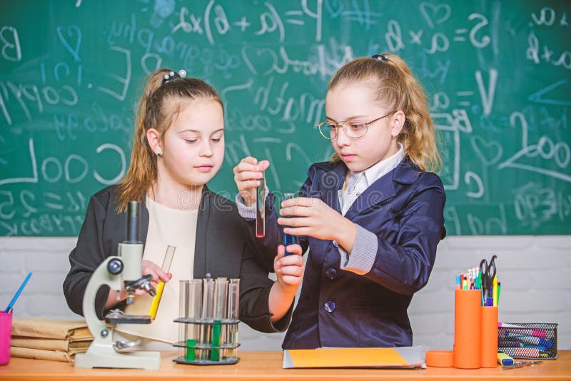 Science Concept. Private School. Gymnasium Students with in Depth Study ...