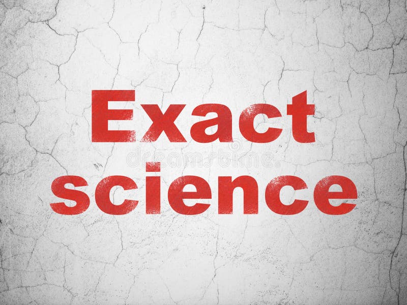 Science Concept: Exact Science on Wall Background Stock Illustration ...