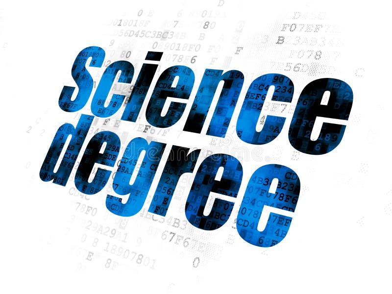 Science Concept: Science Degree on Digital Background Stock ...