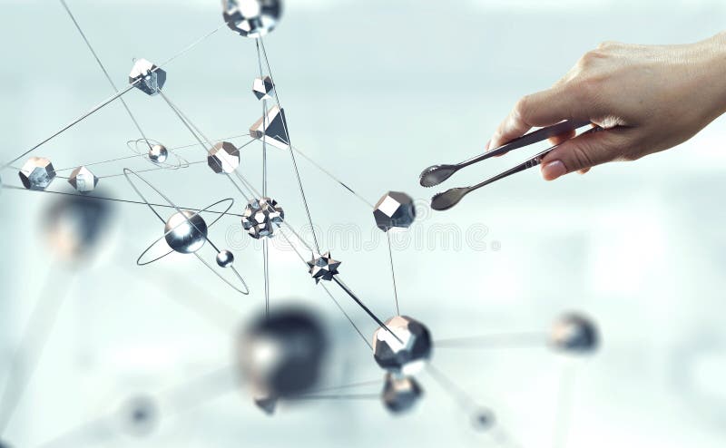Science Concept with Sphere Model Stock Image - Image of abstract ...