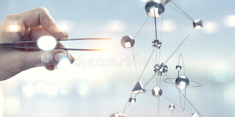 Science Concept with Sphere Model Stock Photo - Image of problem ...