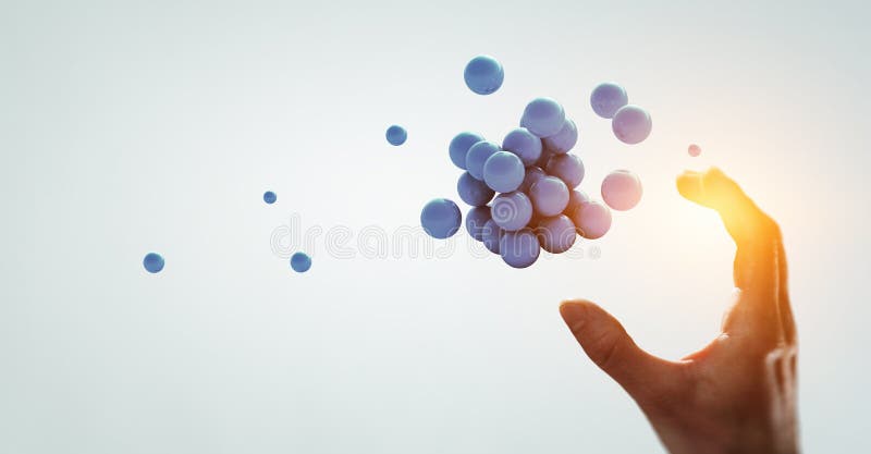 Science Concept with Sphere Model Stock Image - Image of futuristic ...