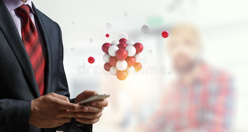 Science Concept with Sphere Model Stock Photo - Image of creativity ...