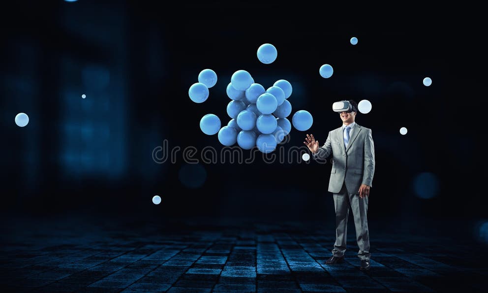 Science Concept with Sphere Model Stock Photo - Image of circuit ...