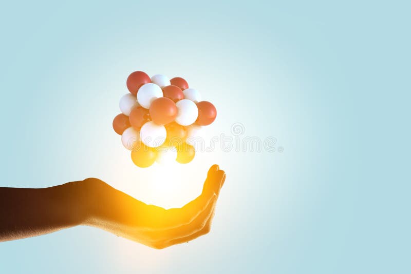 Science Concept with Sphere Model Stock Image - Image of creativity ...