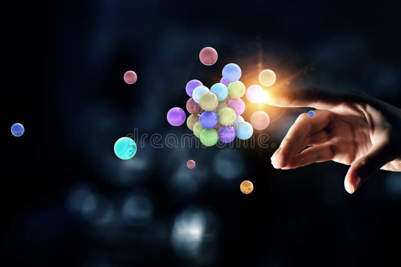 Science Concept with Sphere Model Stock Photo - Image of innovative ...