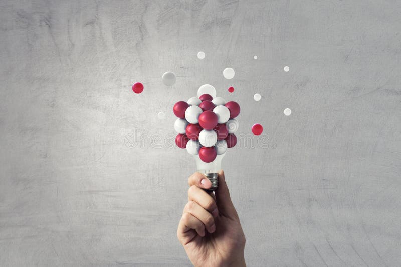 Science Concept with Sphere Model Stock Photo - Image of puzzle ...