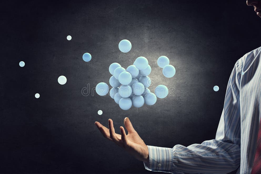 Science Concept with Sphere Model Stock Photo - Image of brainstorm ...