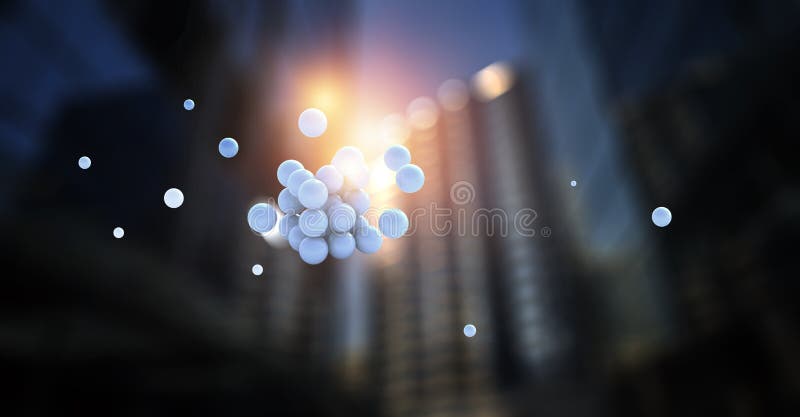 Science Concept with Sphere Model Stock Photo - Image of digital ...