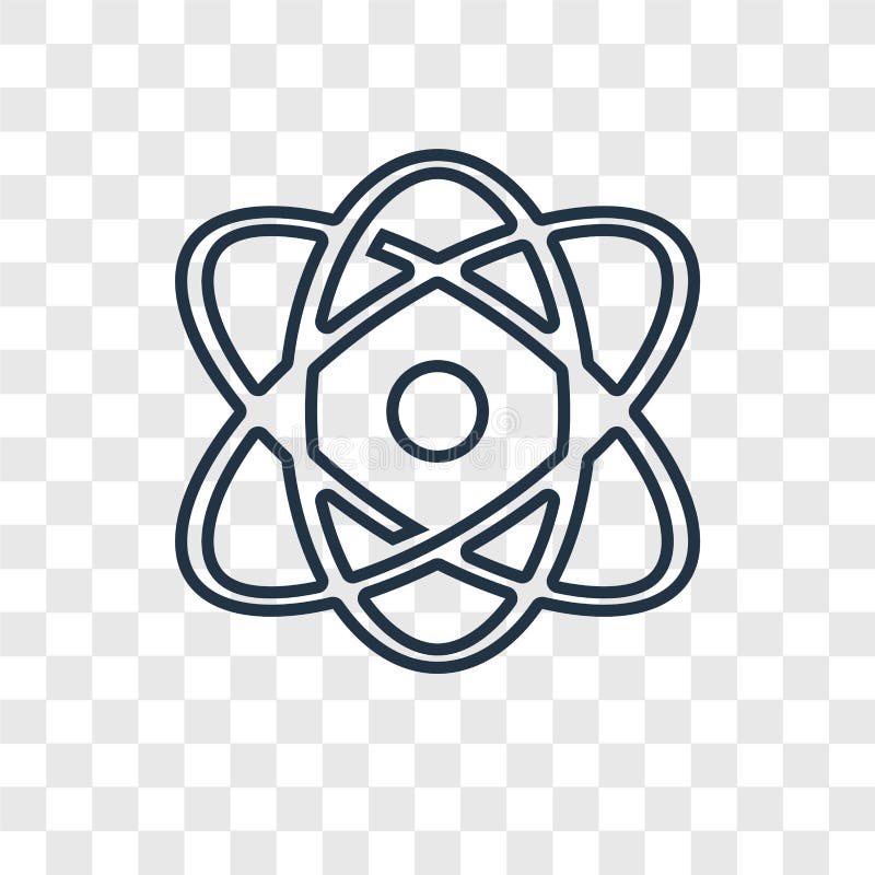 Science Concept Vector Linear Icon Isolated on Transparent Background ...