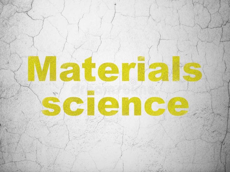 Science Concept: Materials Science on Wall Background Stock ...