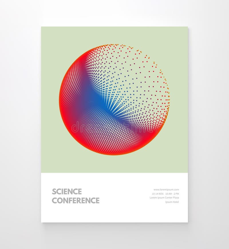 Science Conference. Sphere. Business Event Invitation Template Stock ...