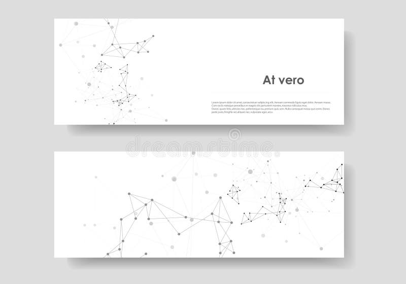 Science Cover Template Background with Molecules Stock Vector ...