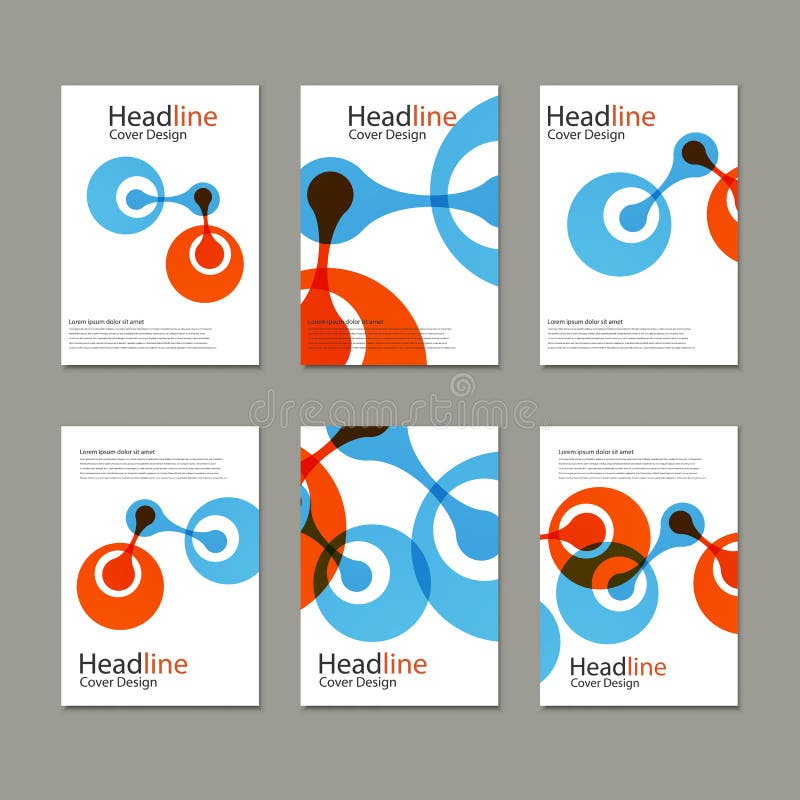 Cover Page Science And Education With Icons World Evolution Stock ...